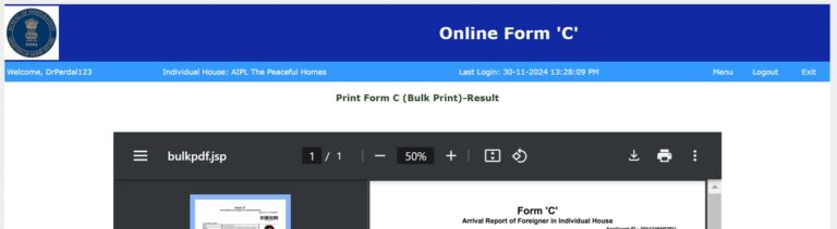 FRROやビザ更新に必要なインドの”Form C”とは!?
